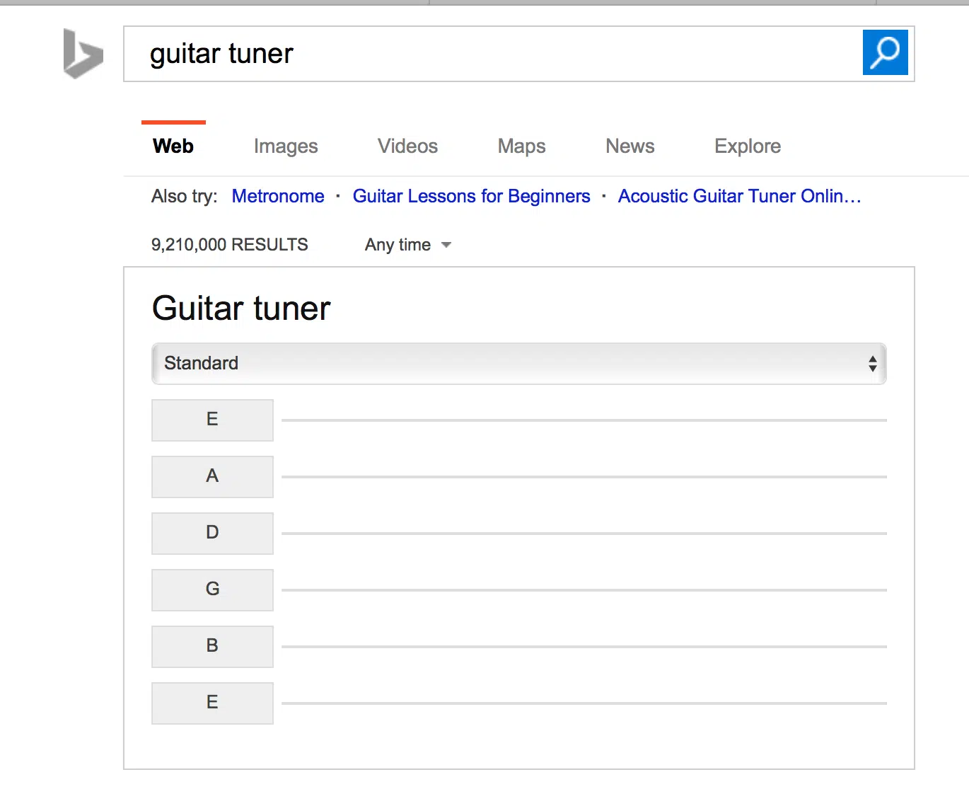 How to use Bing search to tune your guitar | KnowTechie