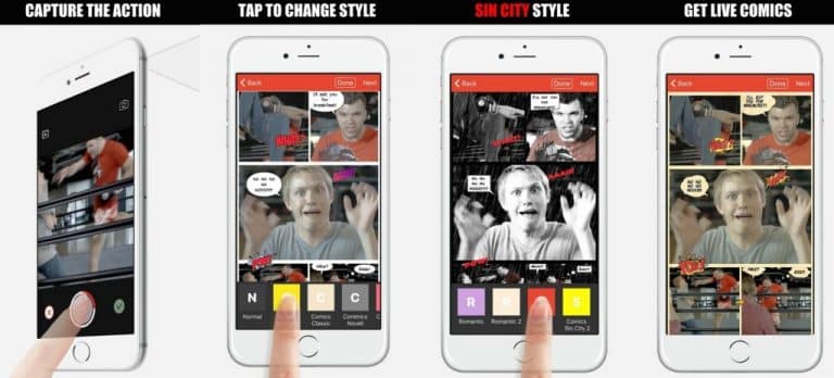 Lomics allows users to create unique stories in the form of a comic ...