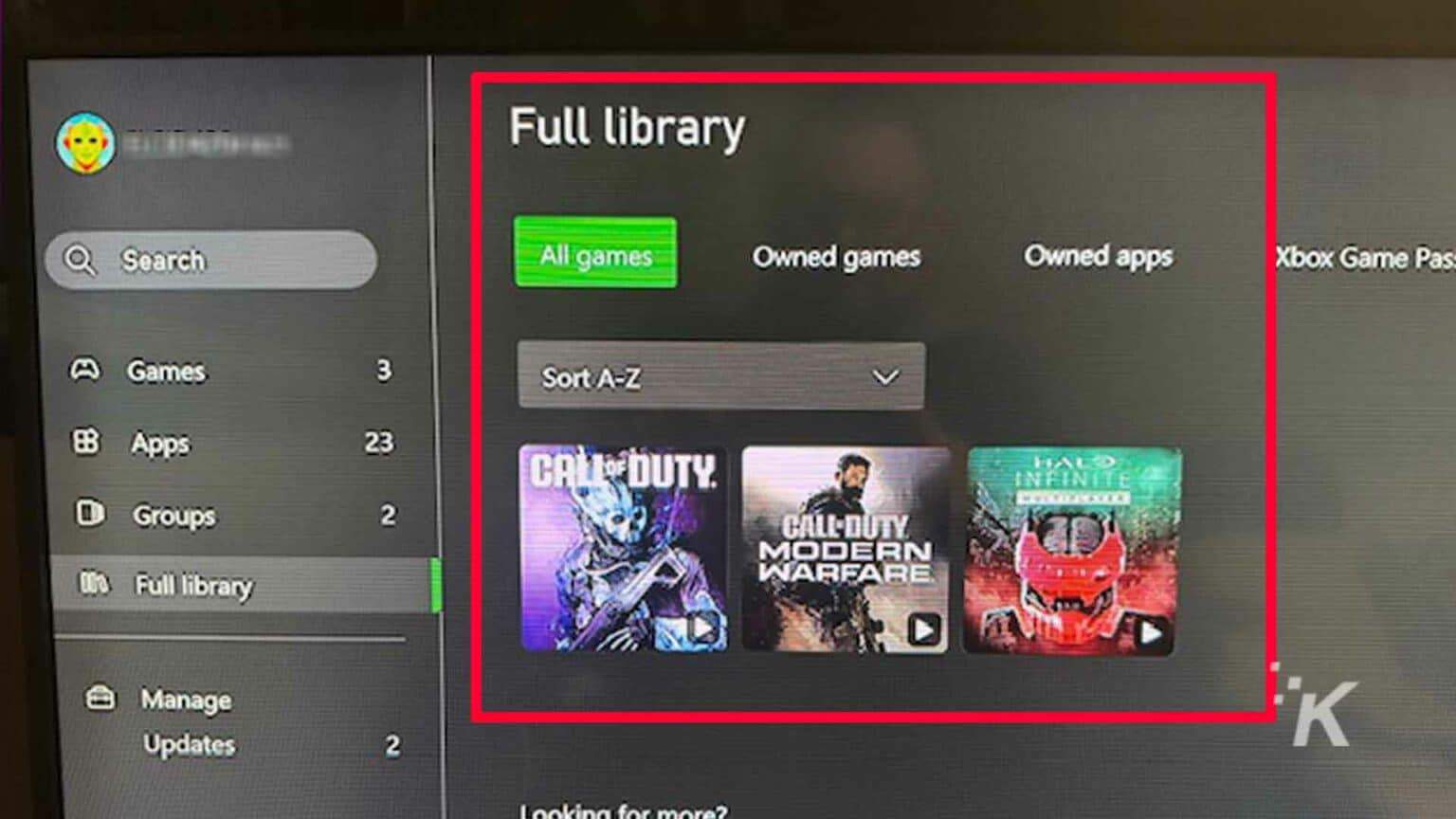 Here's a simple trick to view every Xbox game you own
