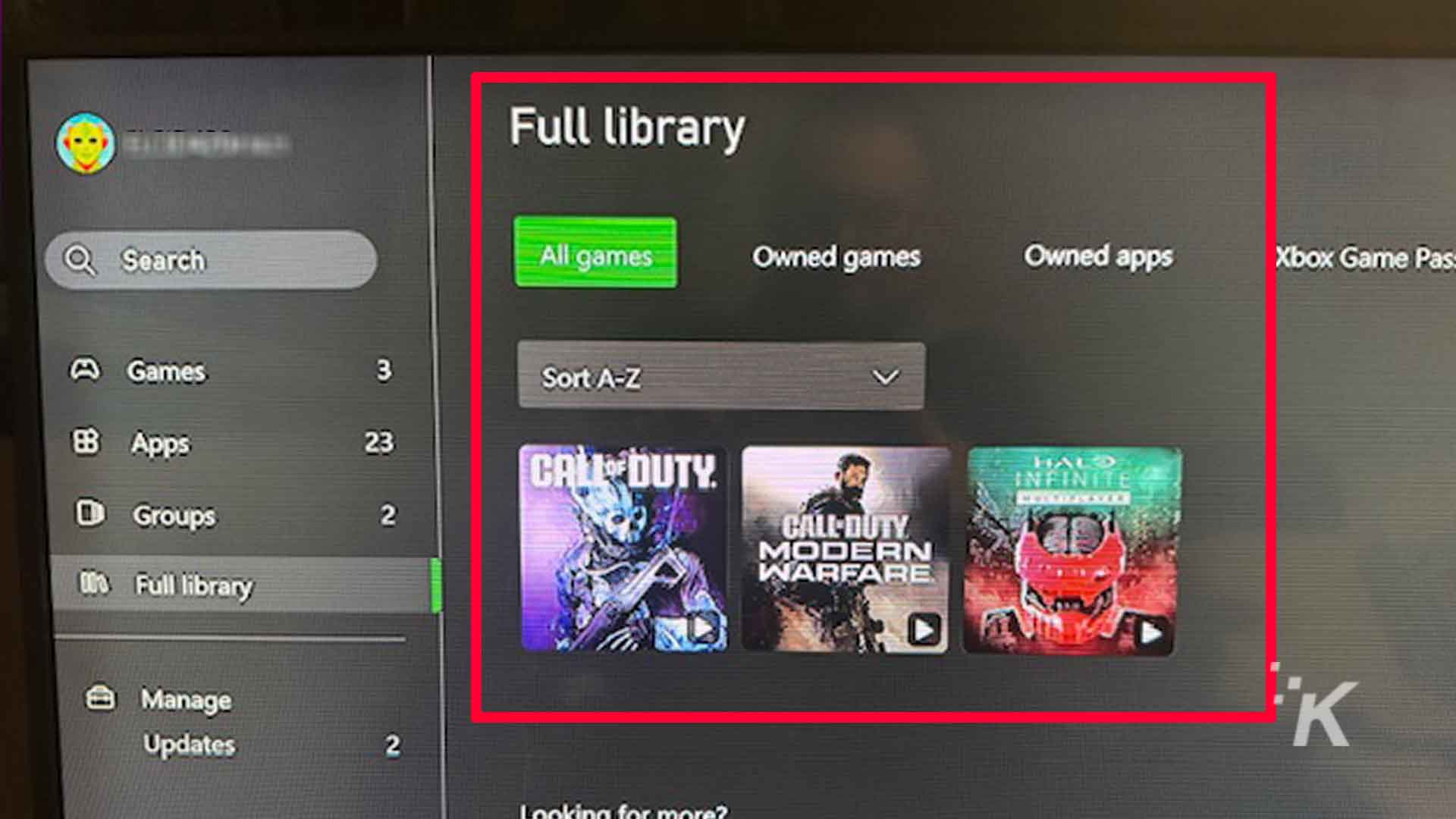 Here's a simple trick to view every Xbox game you own