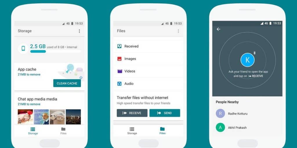 Google announces Files Go, AirDrop competitor, cleanup utility, and ...