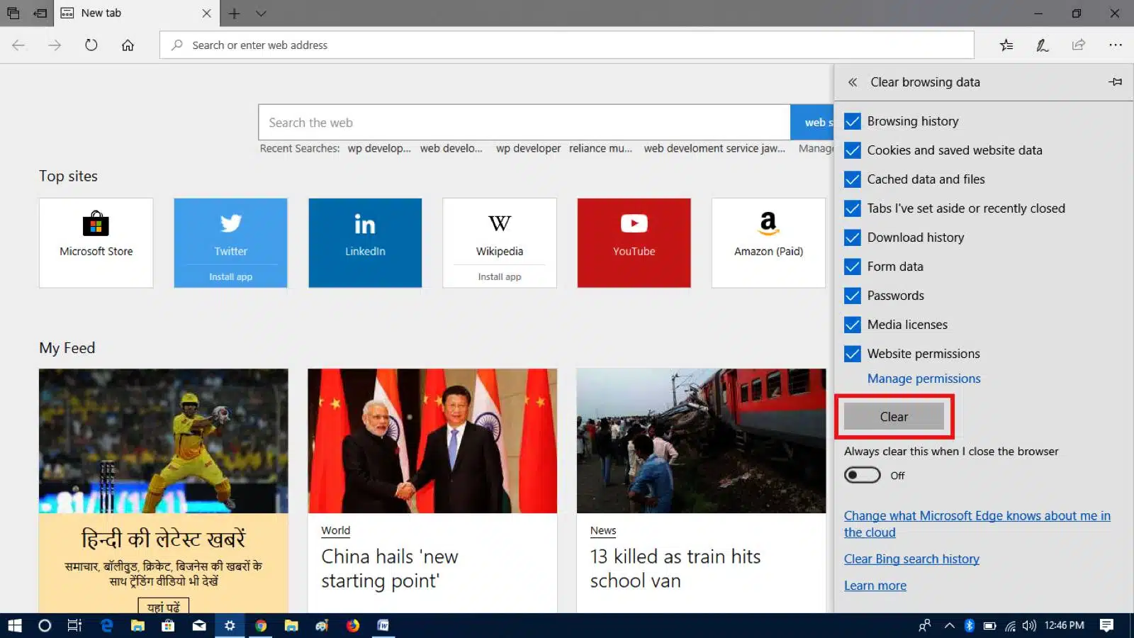 How to reset your Microsoft Edge browser in Windows 10