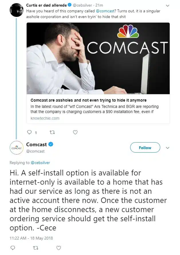 Comcast is an asshole and not even trying to hide it anymore