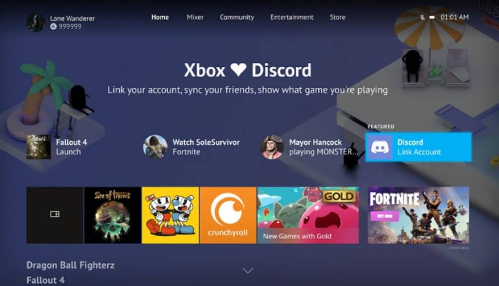 The new Xbox One update lets you connect your Discord account to Xbox Live