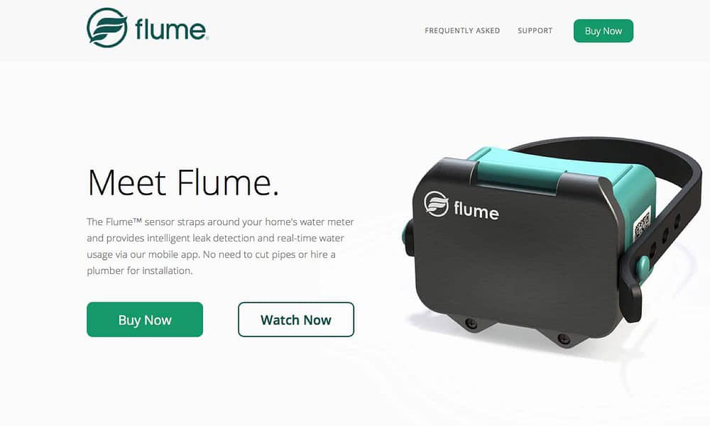 Flume is a gadget that controls water consumption and leakage at home