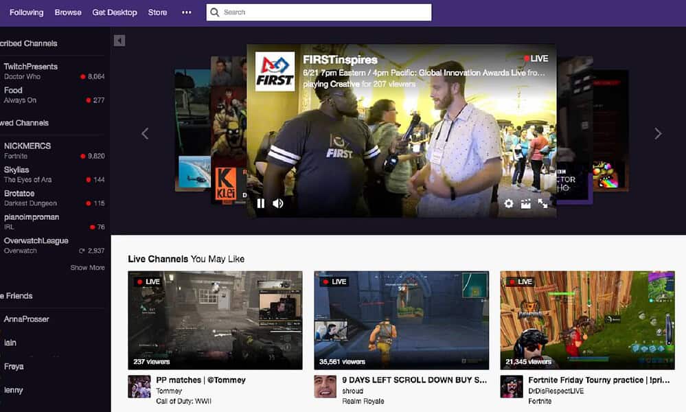 Twitch has some updates on the way to help stream discovery