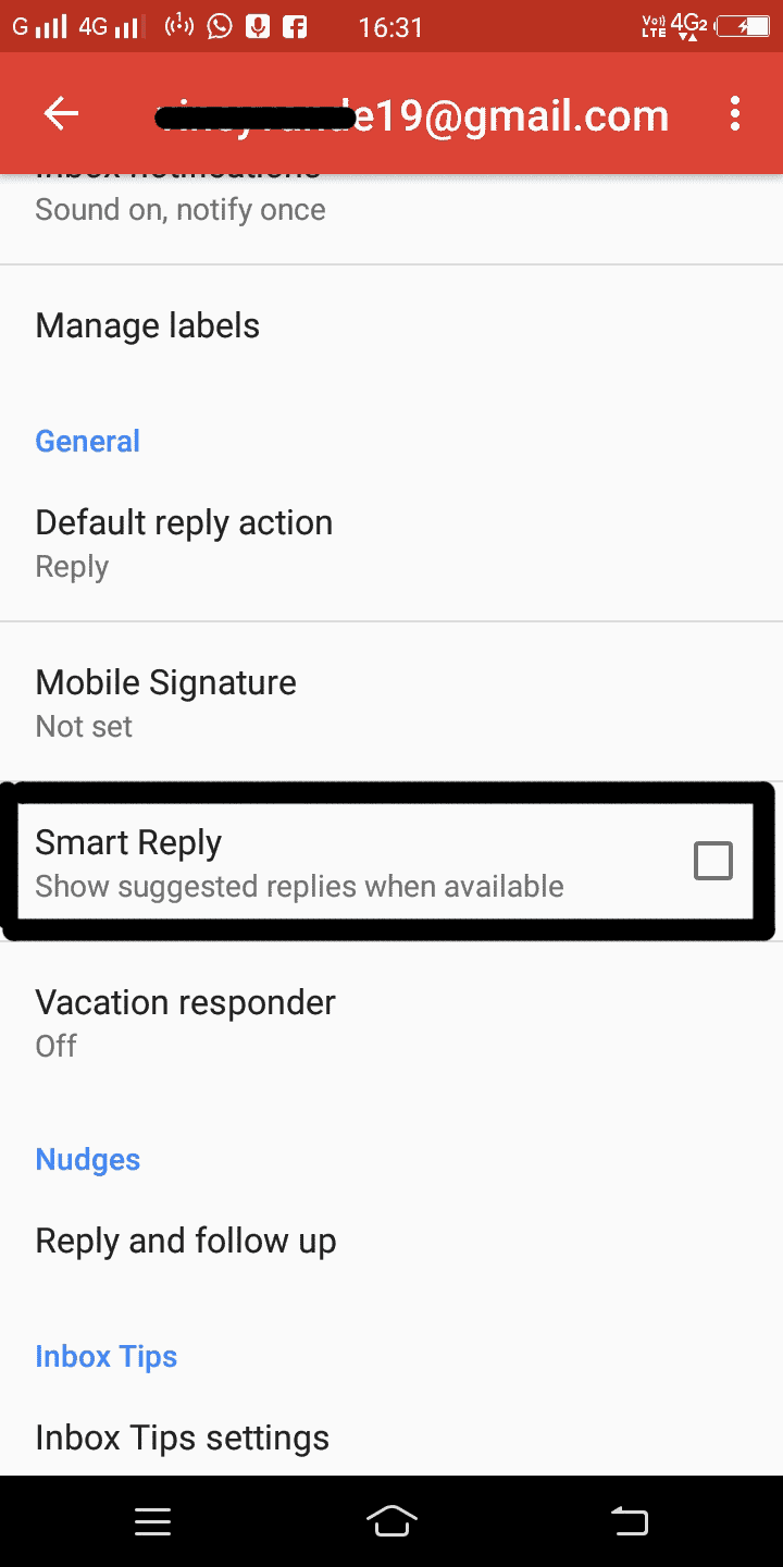How to turn off Smart Replies in the new Gmail