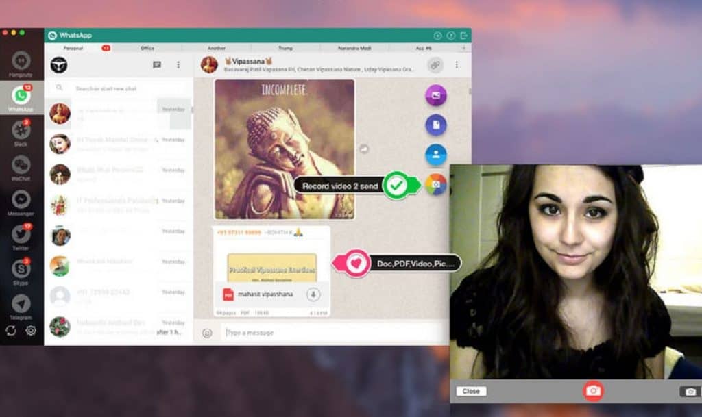 With One Chat for Mac, all your messaging apps are in one place