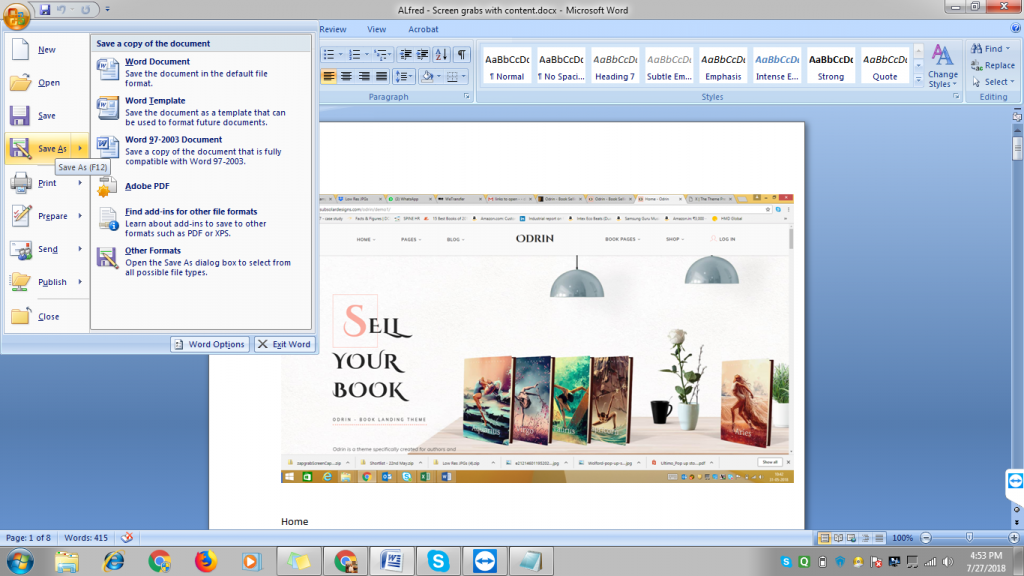 How to save images that are in Microsoft Word and Google Docs