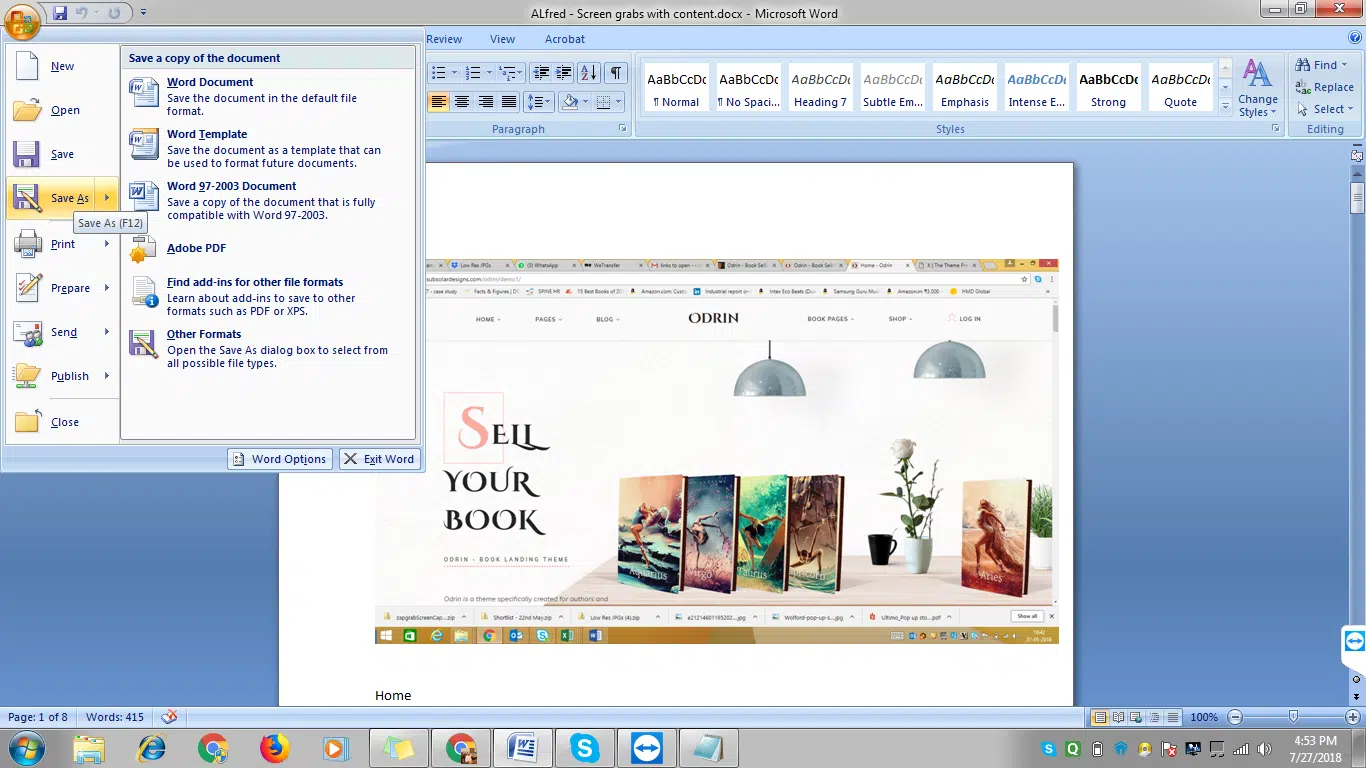 How to save images that are in Microsoft Word and Google Docs
