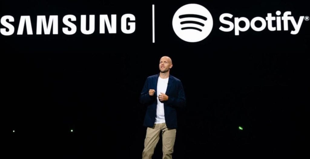 A new partnership will put Spotify directly on your Samsung devices