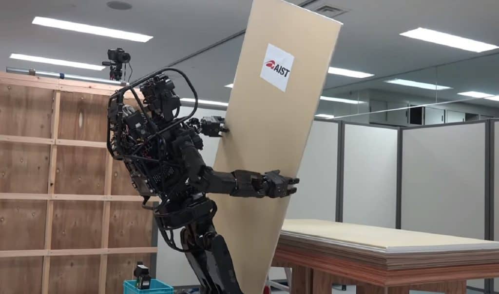 This humanoid robot from Japan can help you hang drywall