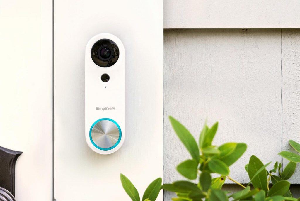SimpliSafe Video Doorbell Pro features a wide-angle lens and heat sensors