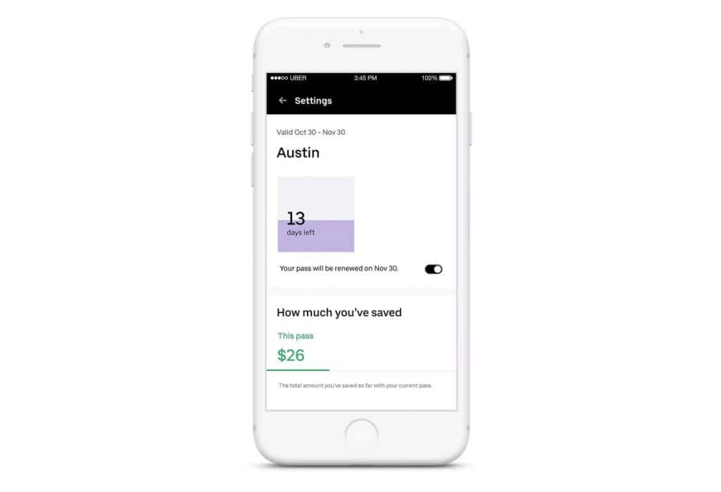 Uber's new Ride Pass service gives riders discounted trips for $15 a month