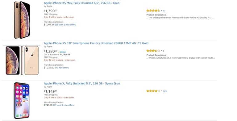 You can finally find iPhones and MacBooks on Amazon again