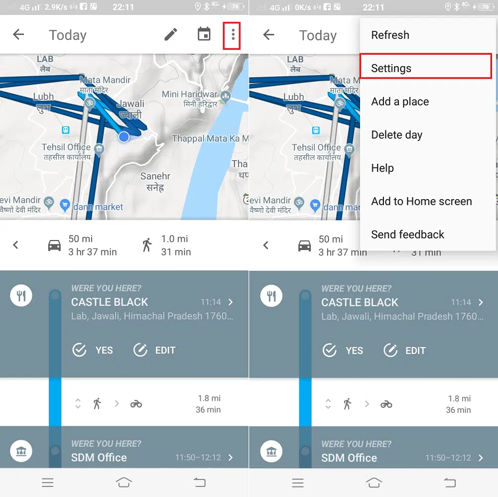 Here's how to delete your Google Maps location history