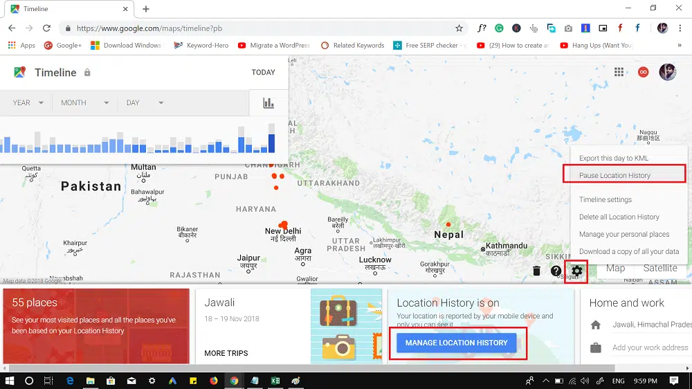Here's how to delete your Google Maps location history