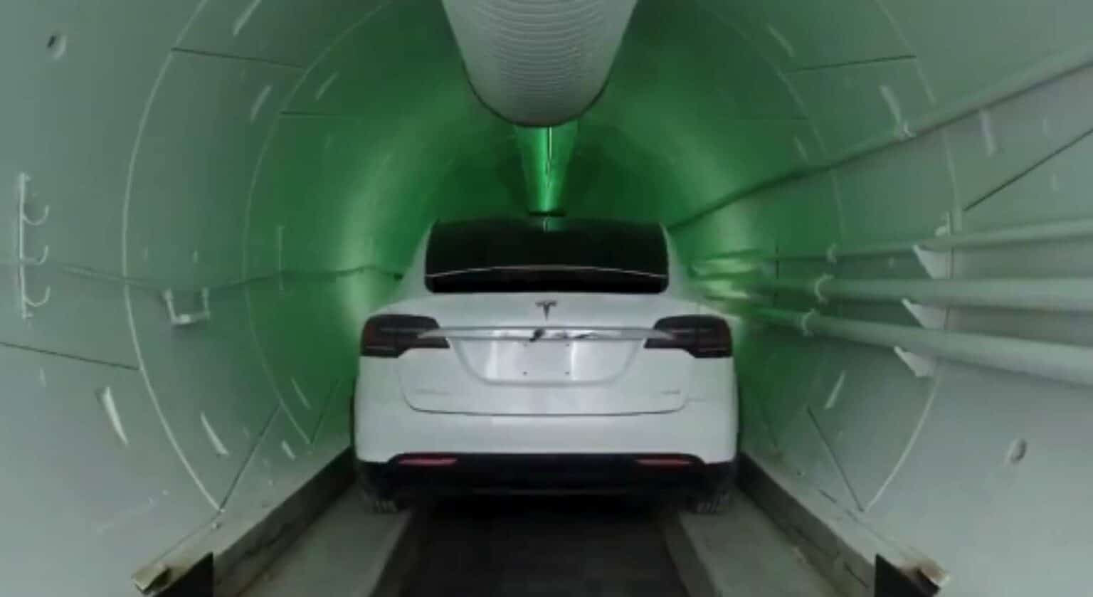 Watch a Tesla zip through Elon Musk's new Boring Company tunnel