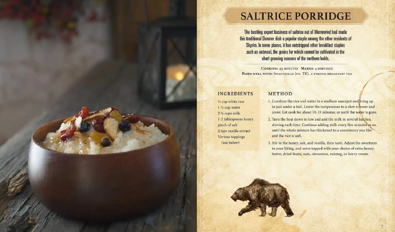 A new Elder Scrolls cookbook will soon be available on Amazon
