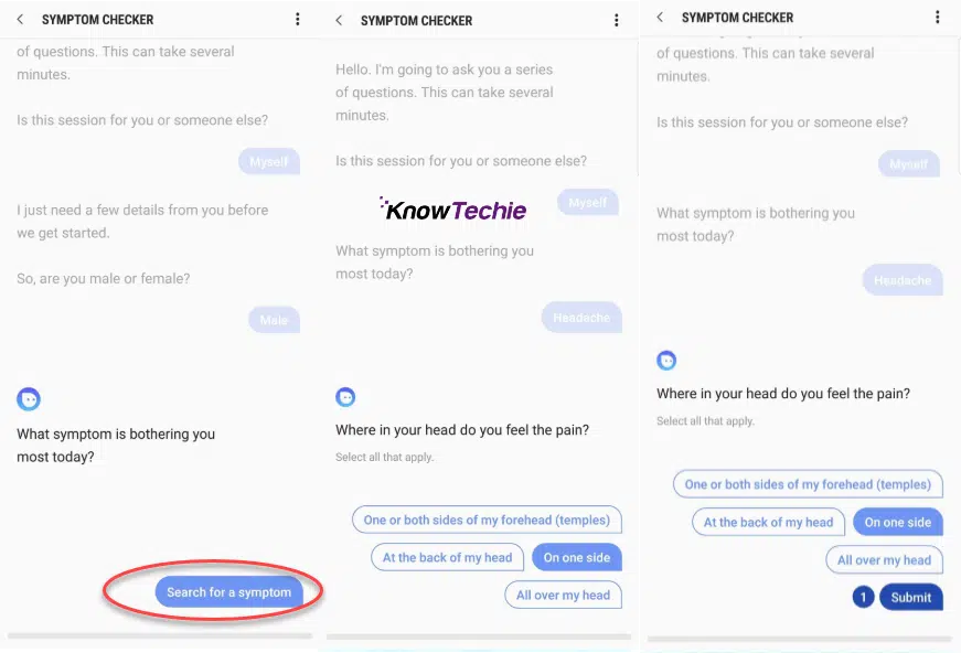 Check your symptoms using Samsung's new Health Symptom Checker