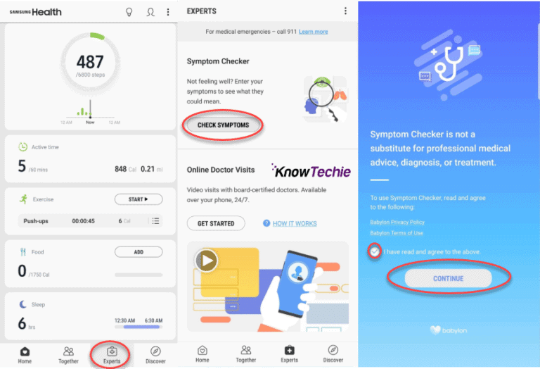 Check your symptoms using Samsung's new Health Symptom Checker
