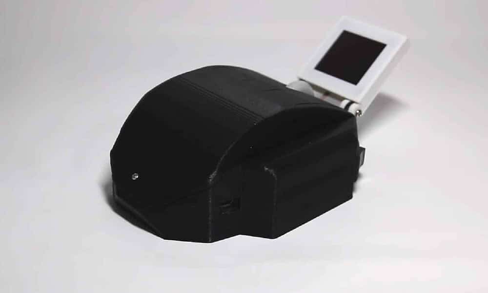 This mouse controls the computer that is built inside of it