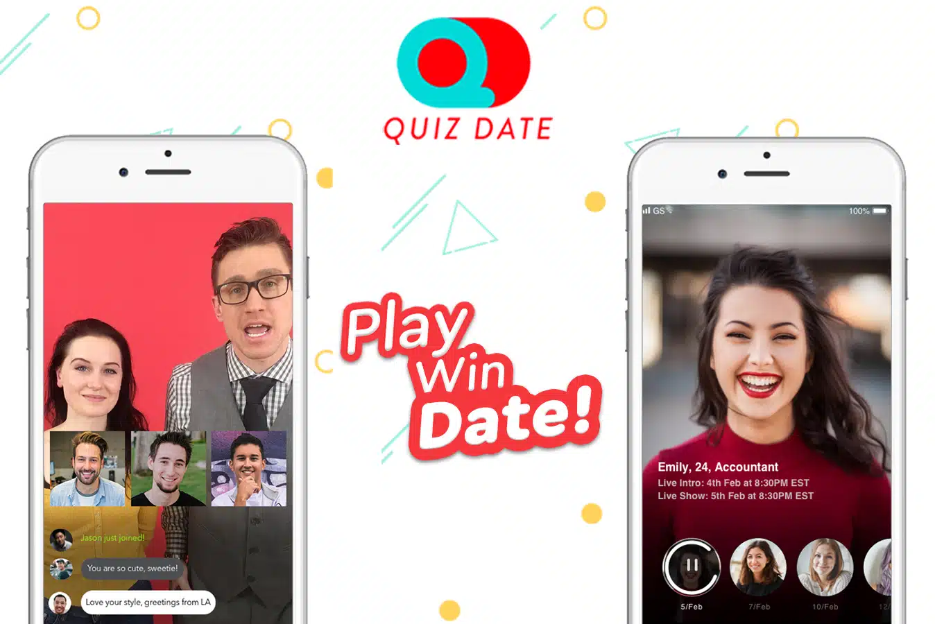 Quiz Date Live! gamifies your love life with its live dating app