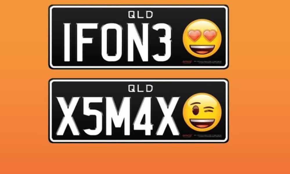Residents in Queensland, Australia can now add Emoji's to license plates