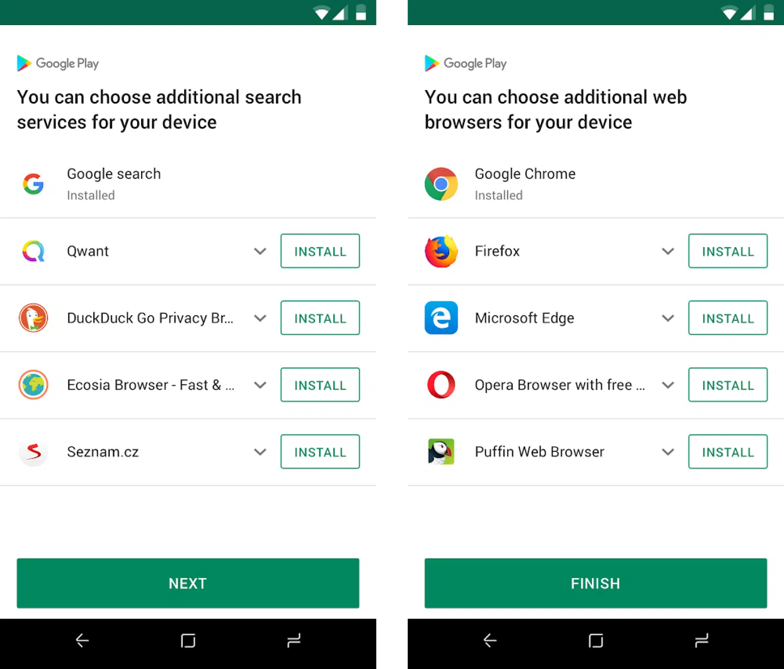 Google is giving European Android users browser options