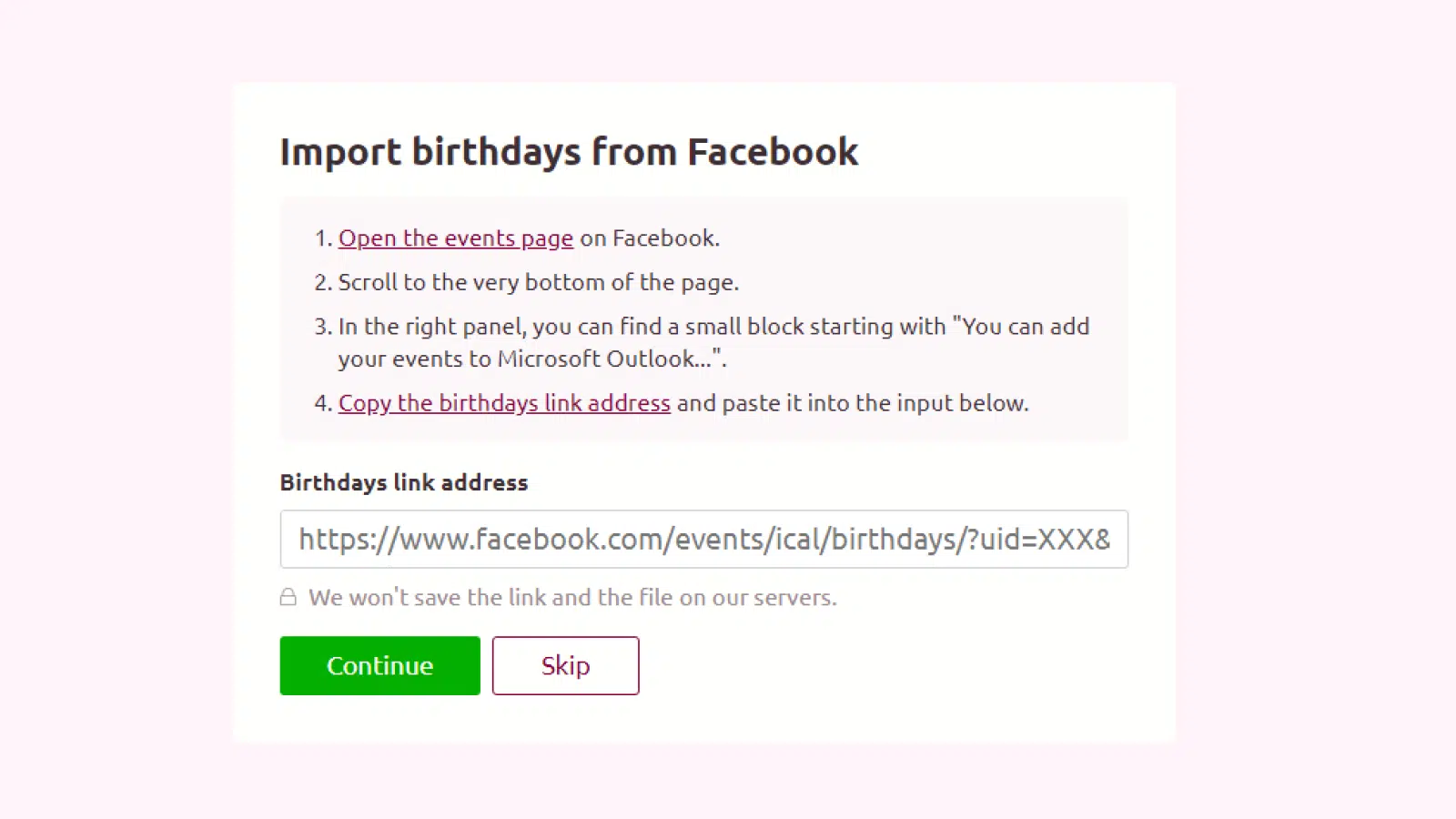 This app reminds you of friends' birthdays so you can delete Facebook