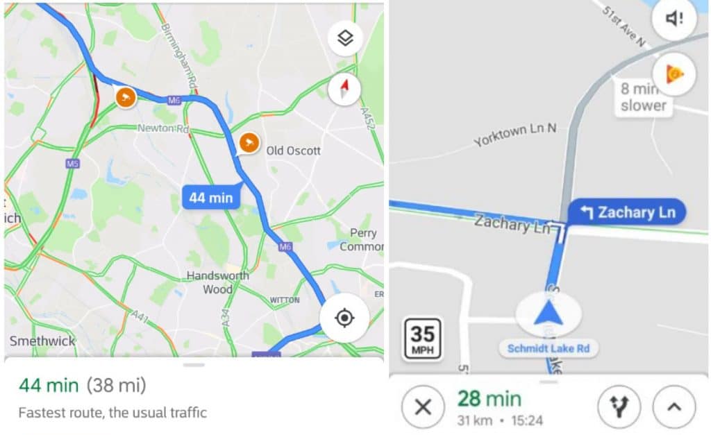 Google Maps will show you speed traps and current speed limits