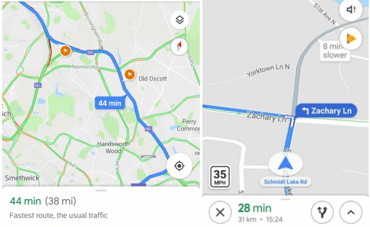 Google Maps will show you speed traps and current speed limits