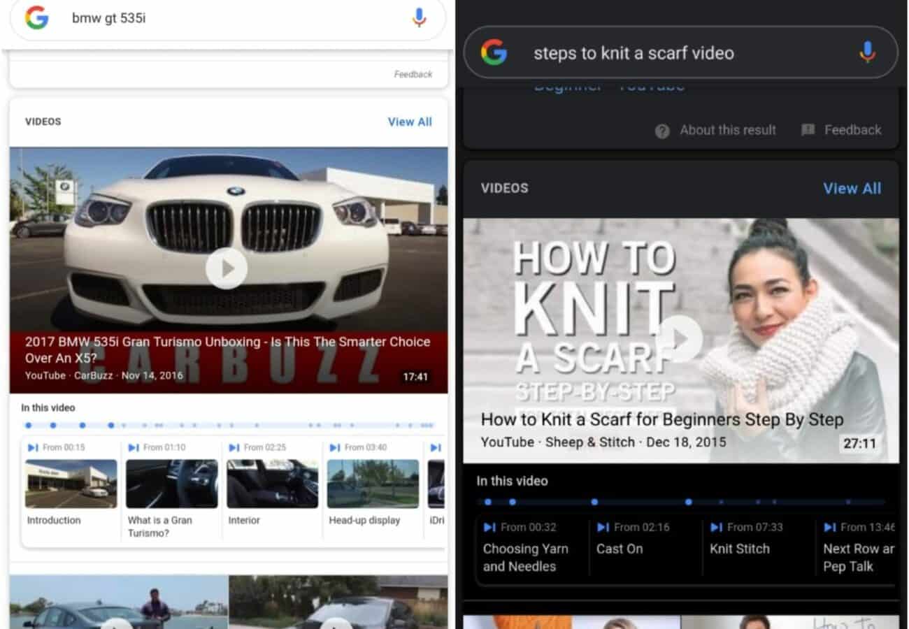 Google is adding a bookmarks feature to videos and search results