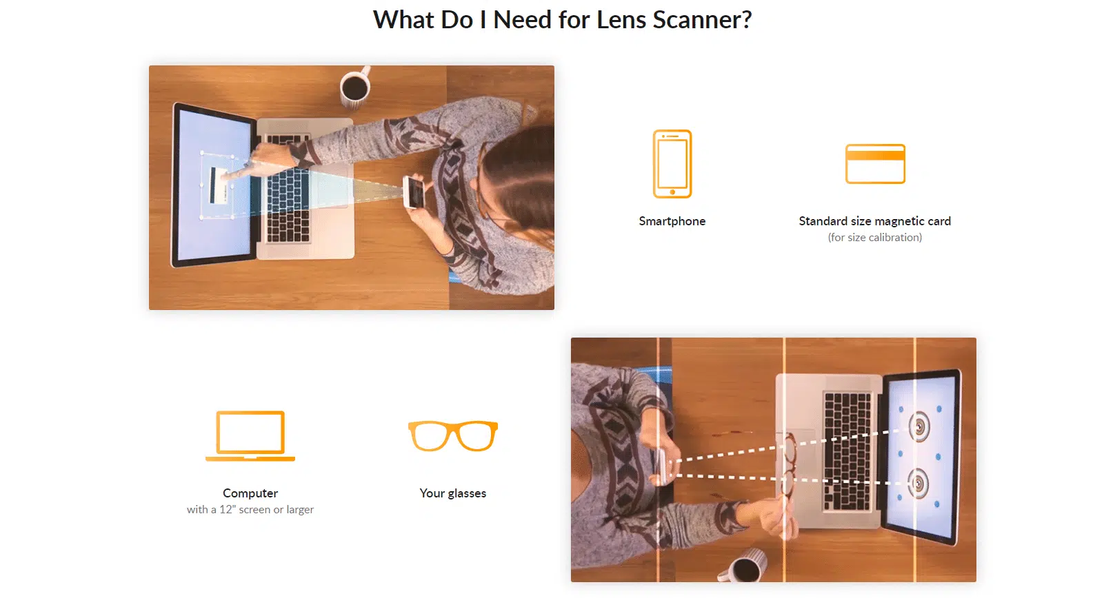 SmartBuyGlasses will let you scan your glasses to get your prescription