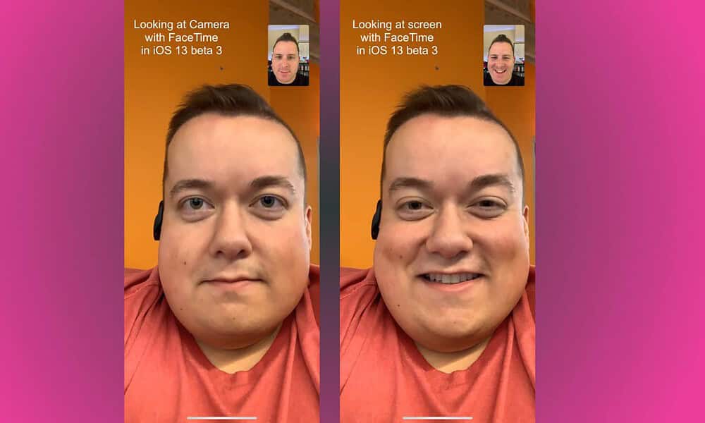 iOS 13 has a slick new feature that fakes eye contact during Facetime calls