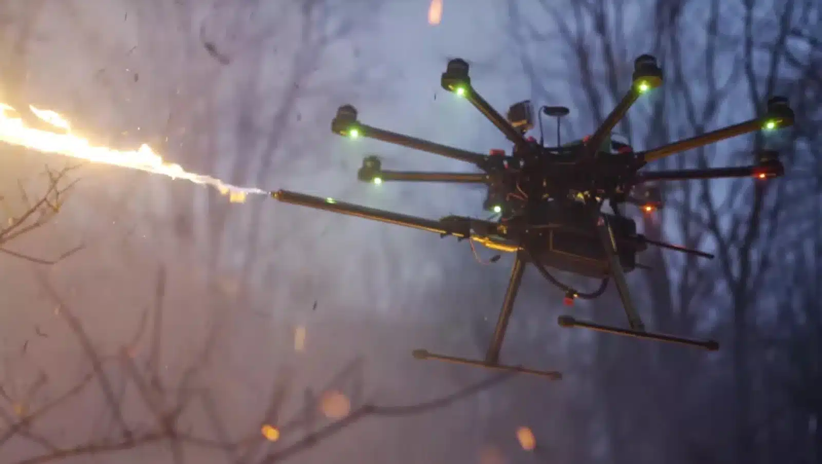 Soon, you’ll be able to buy a flamethrower drone because sure, why not
