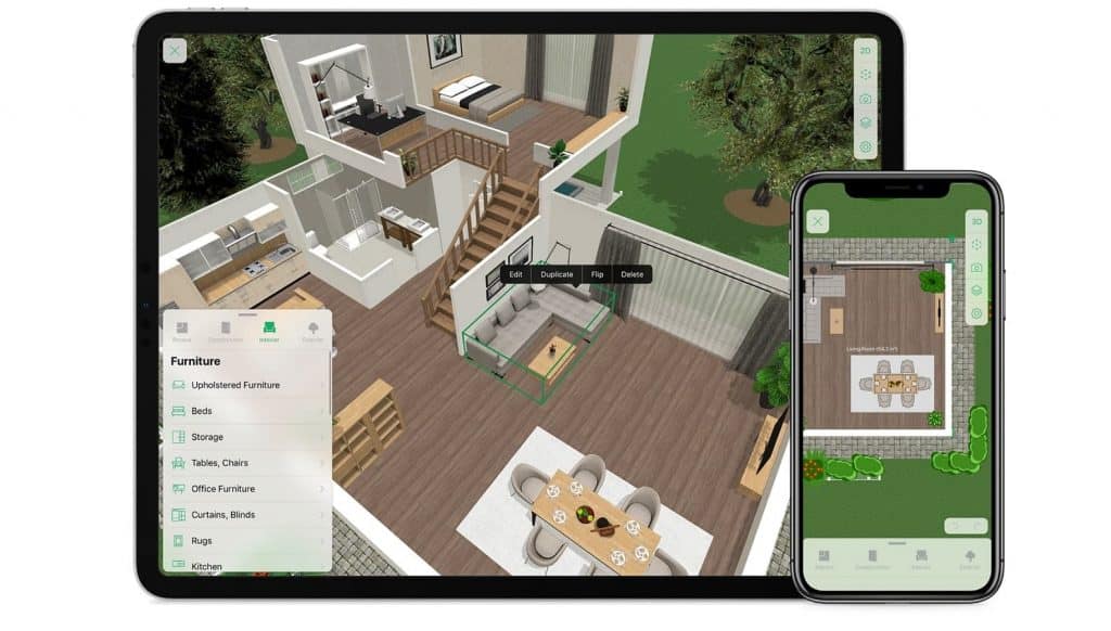 Planner 5D takes an almost Sims-like approach to floor plans
