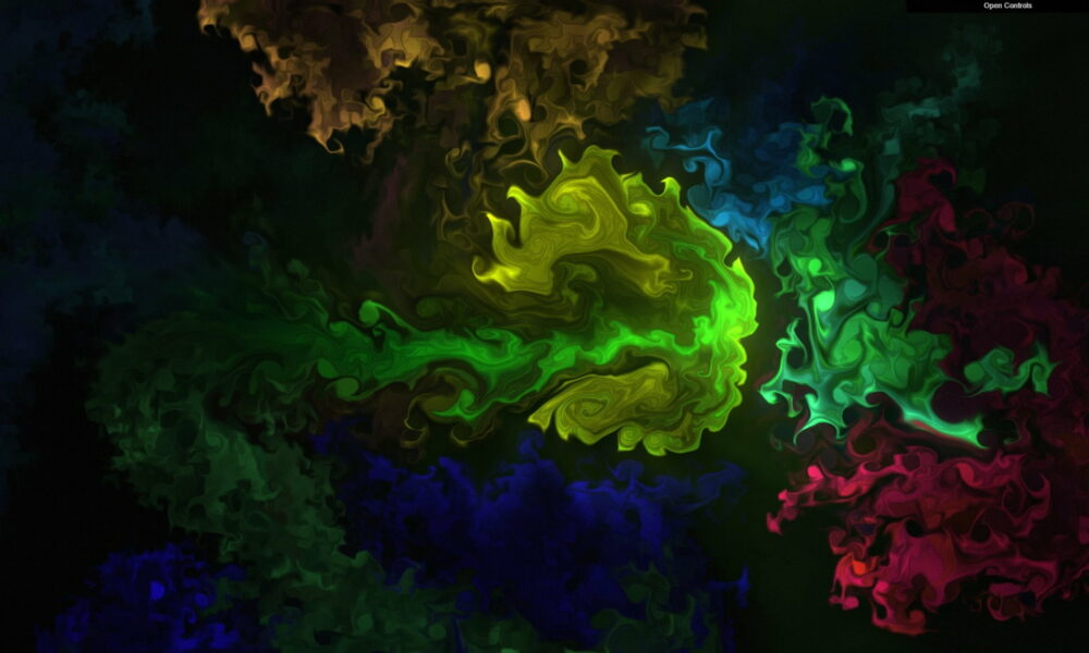 This fluid simulator can be launched in your browser and it's so calming