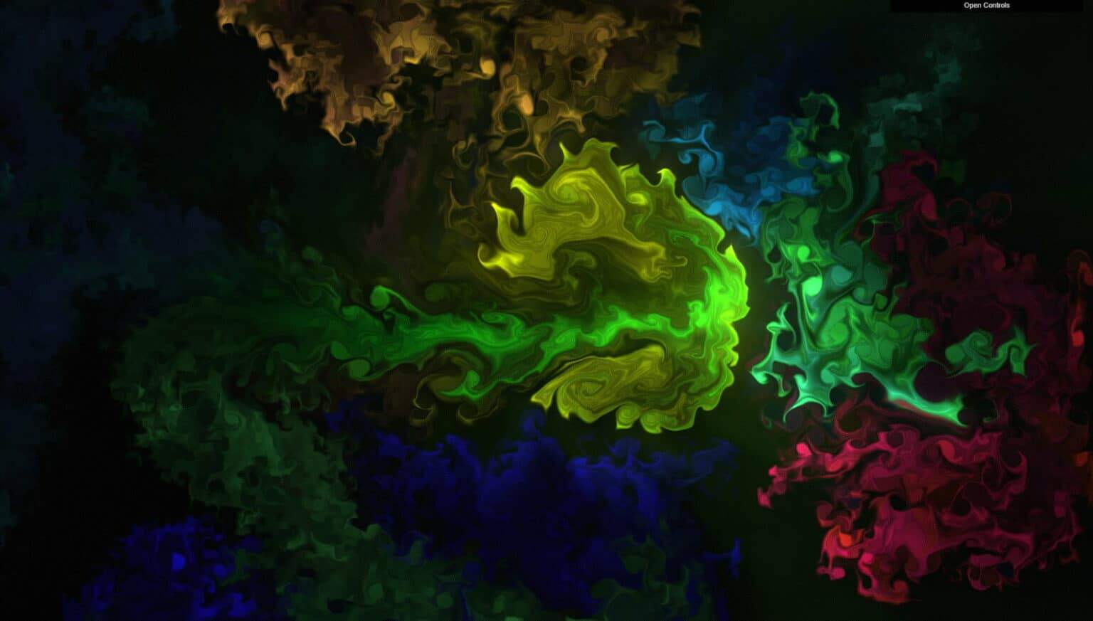 This fluid simulator can be launched in your browser and it's so calming