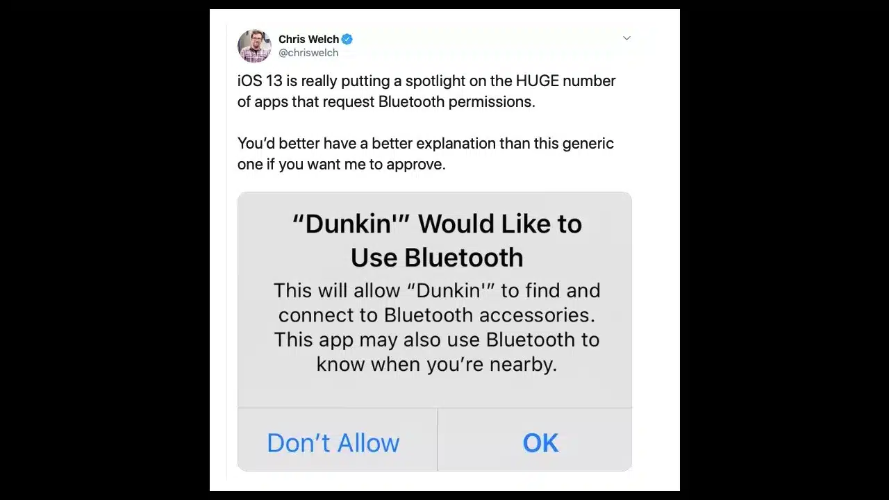 Here’s why apps are asking to use Bluetooth permissions in iOS 13