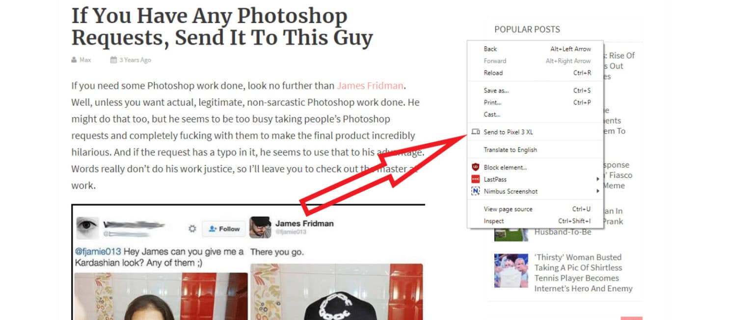 Google Chrome now allows you to send web pages to other devices - Here ...