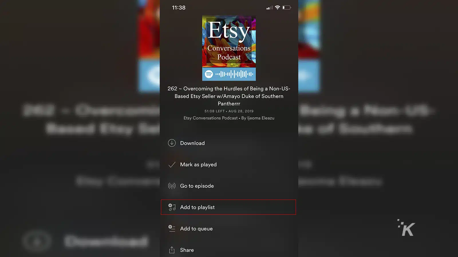You can now add podcasts to your favorite playlists in Spotify