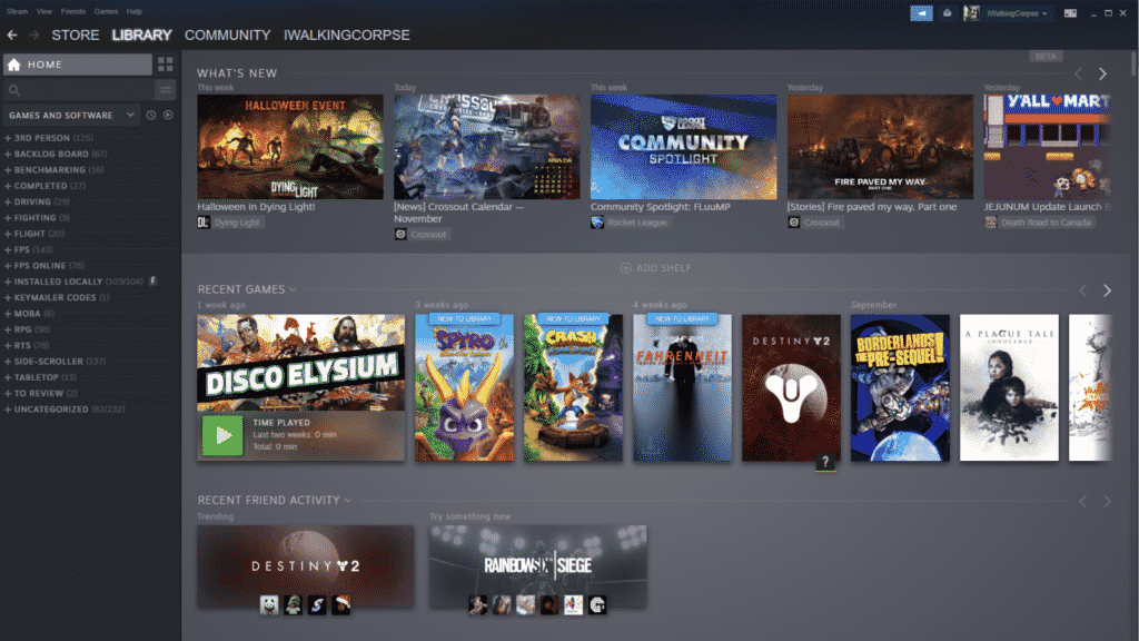 Steam finally updated its Library view - Here's what it looks like