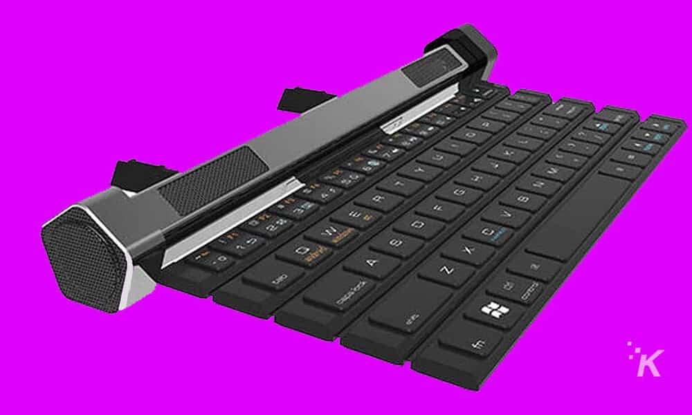 Get this rollable Bluetooth keyboard and speaker combo for only $79