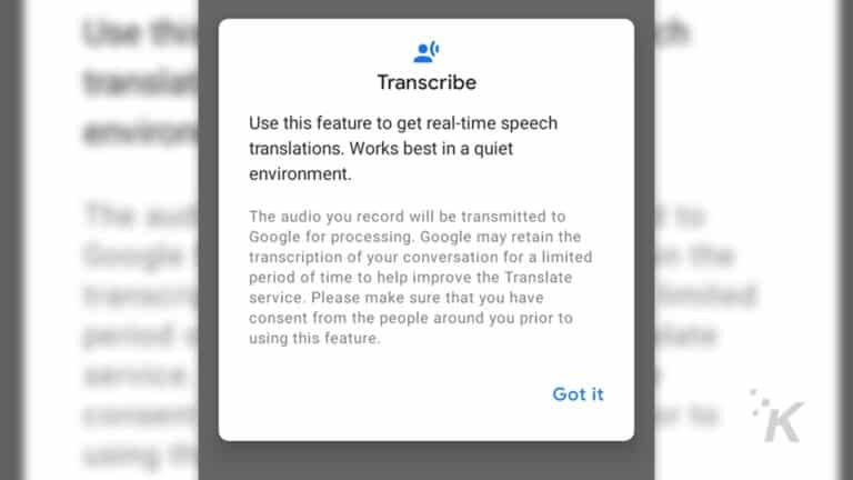 How to use Google Translate's real-time transcription feature on Android