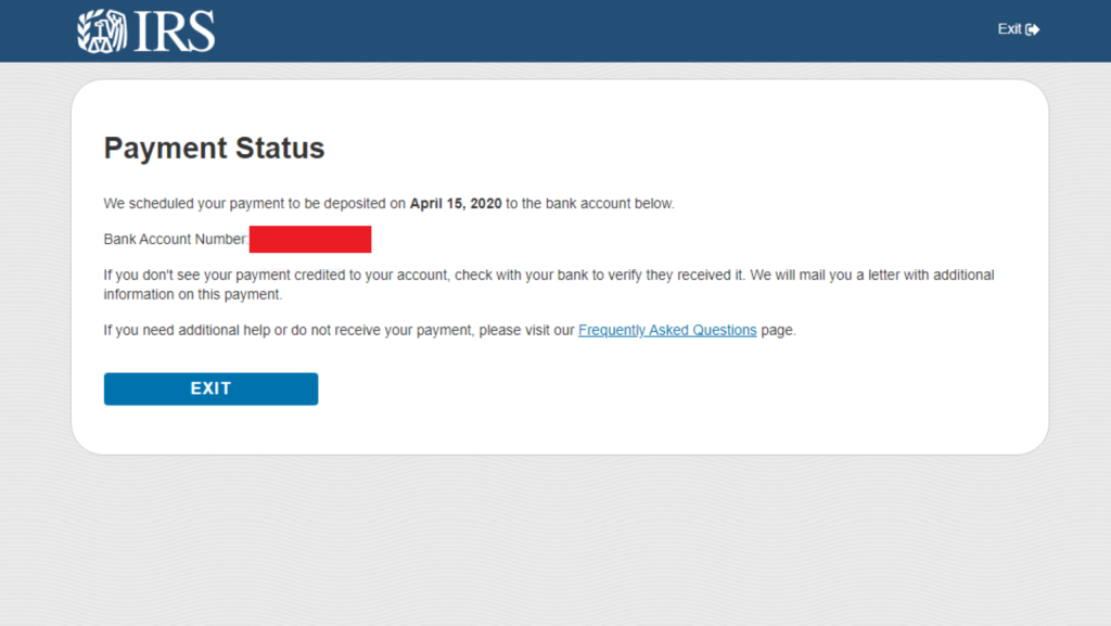 The IRS set up a page to check the status of your stimulus check