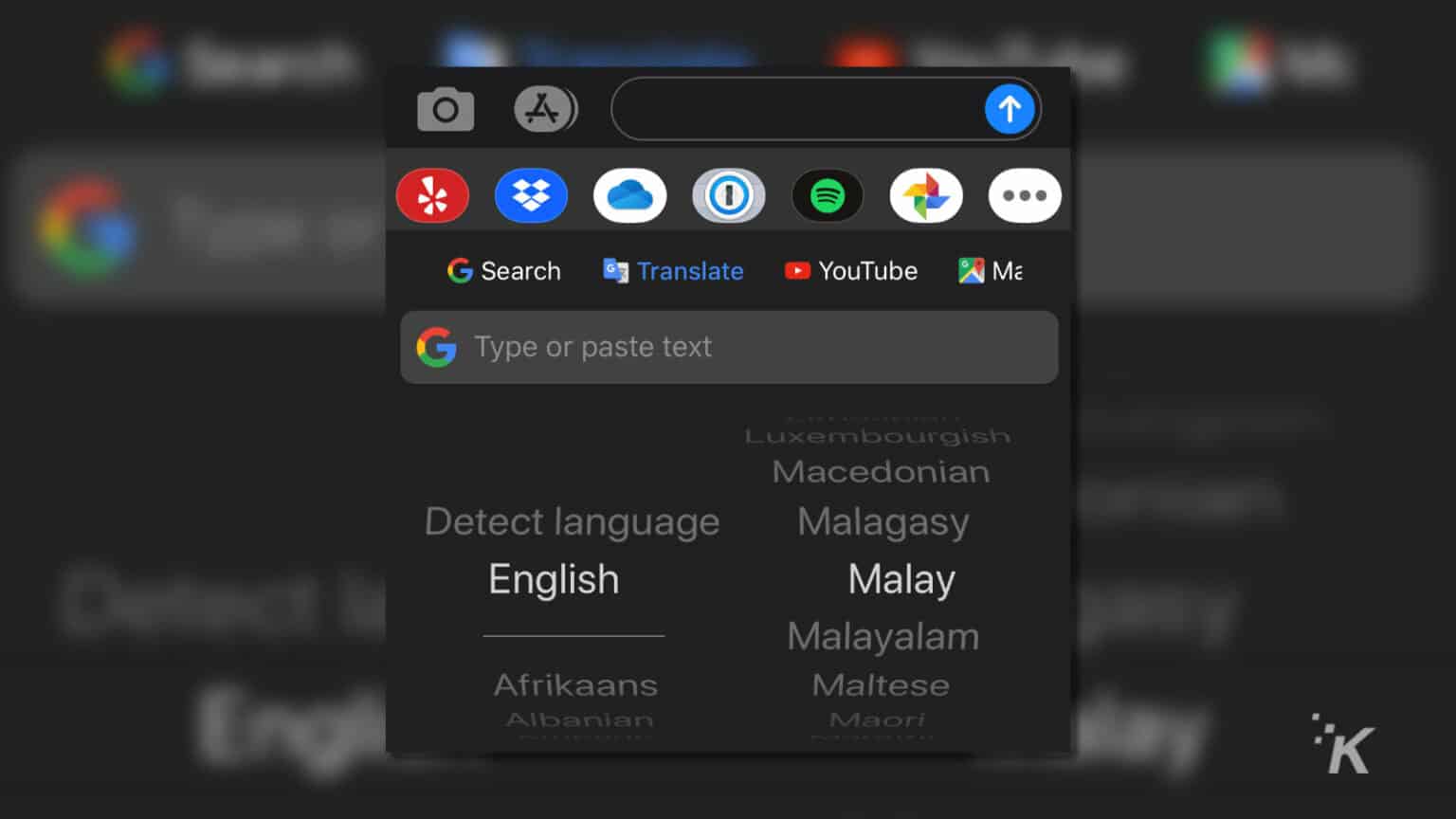 How to get Gboard to translate text as you type on an iPhone