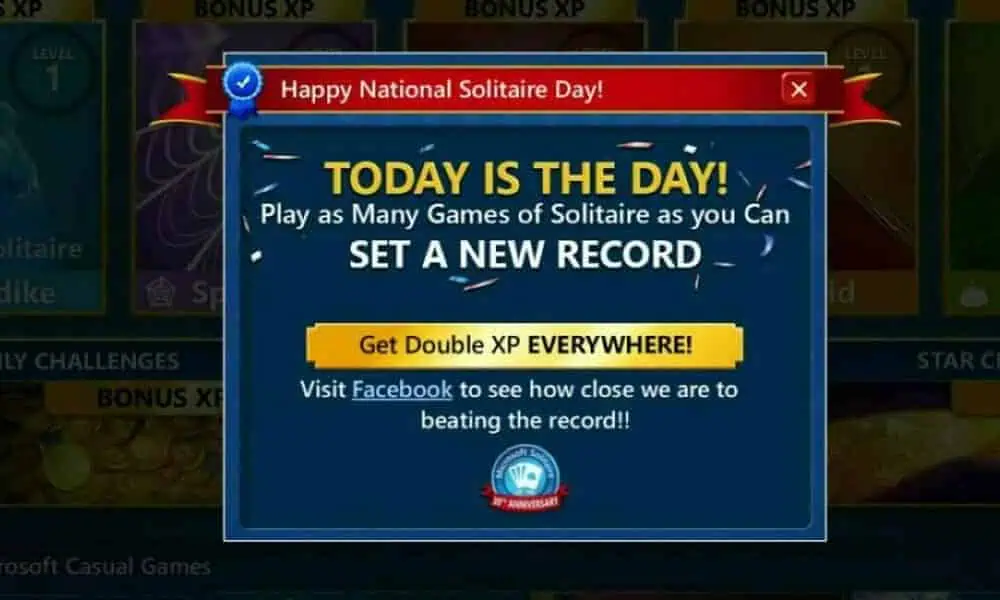 Solitaire turns 30 and Microsoft wants to break a world record