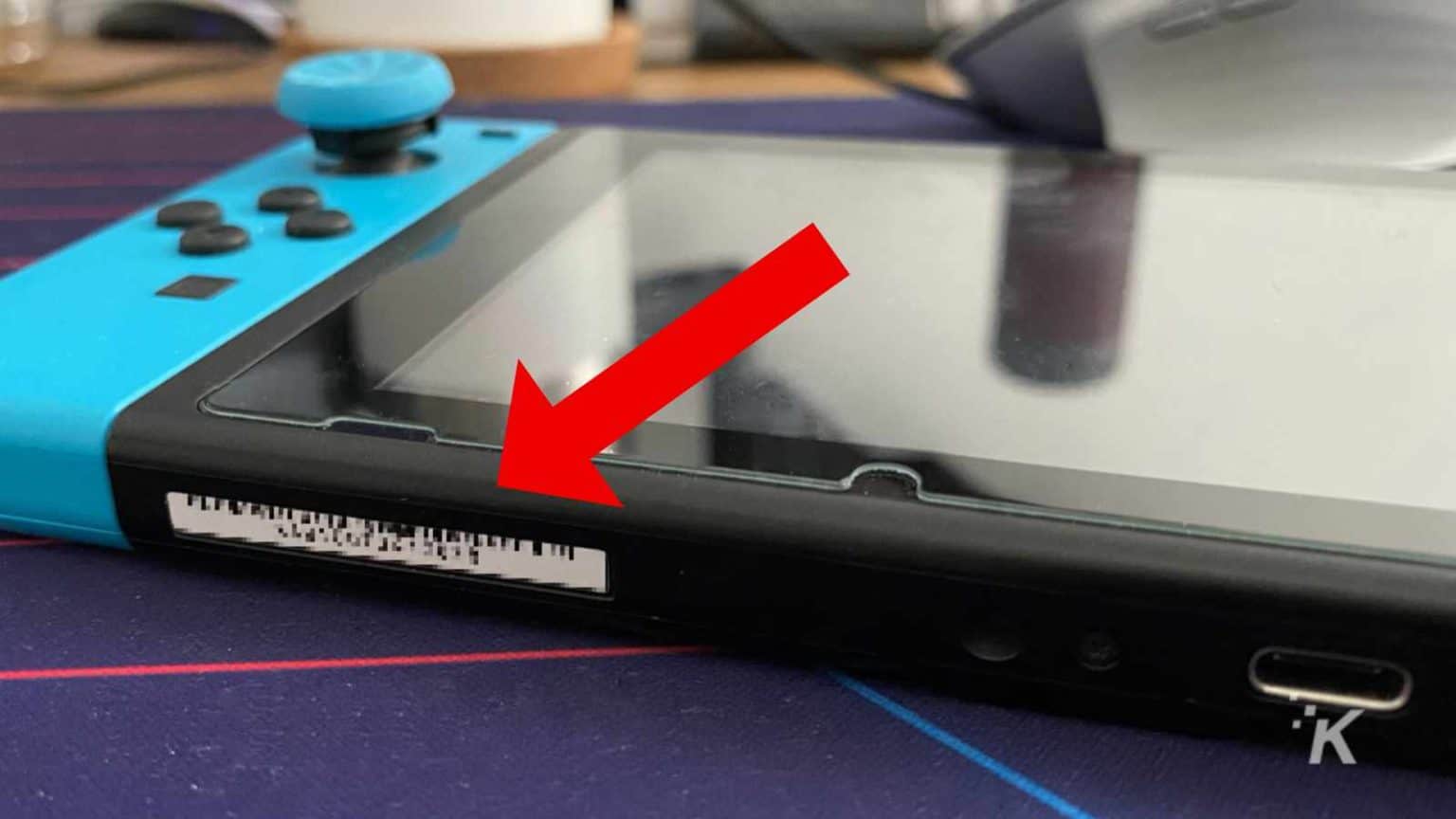 Where do I find the serial number of my Nintendo Switch?