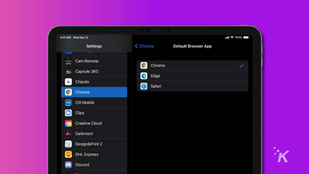 You can now change the default browser on your iPad - here's how